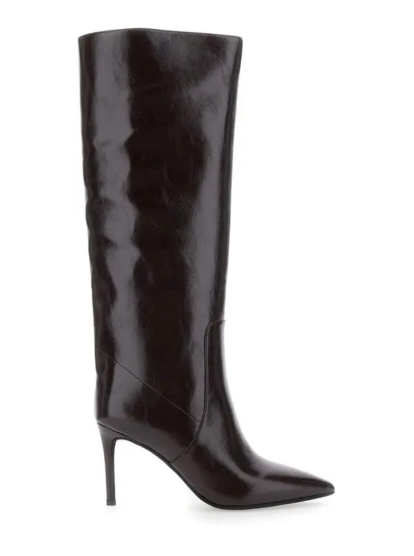 Jeffrey Campbell Arsen Boot Leather Ankle Boots With Medium Heel And Back Zip