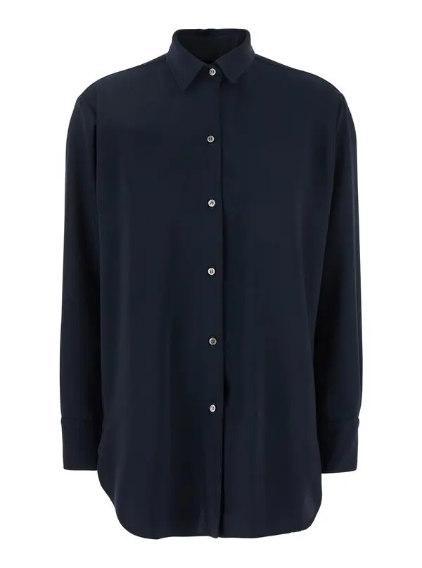 LEPLAIN Tech Fabric Classic Collar Shirt For