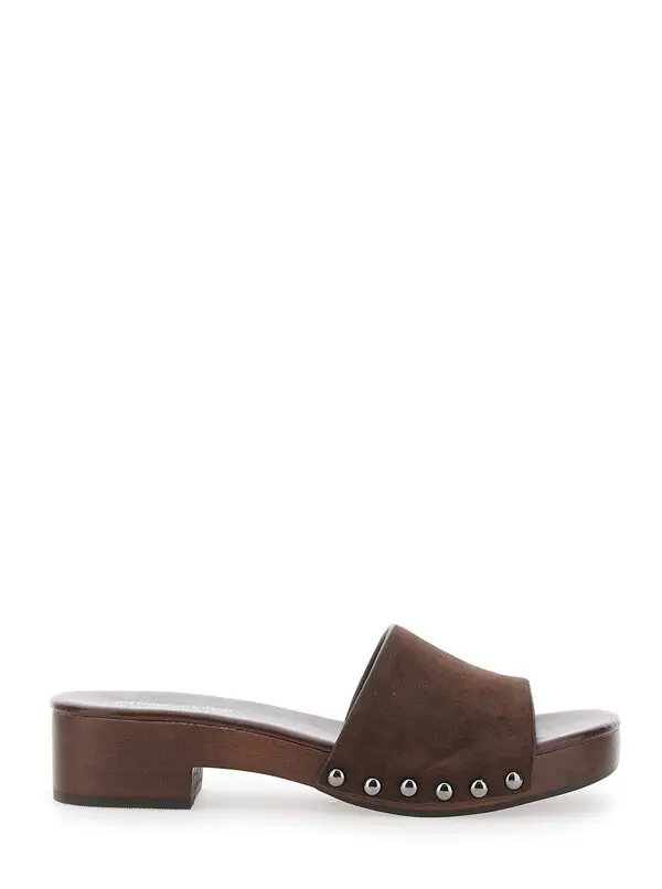 Jeffrey Campbell Leather Crossed Strap Sandals With Side Closure