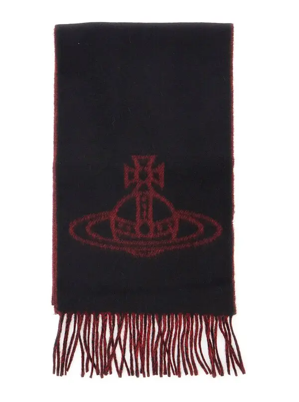 VIVIENNE WESTWOOD Tech Fabric Logo Scarf For