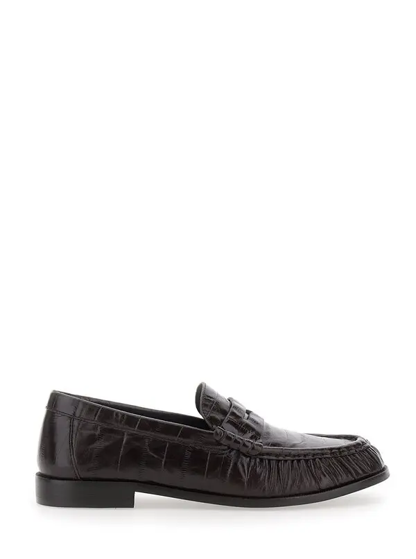 Jeffrey Campbell Leather Loafers With Thick Sole And Heel
