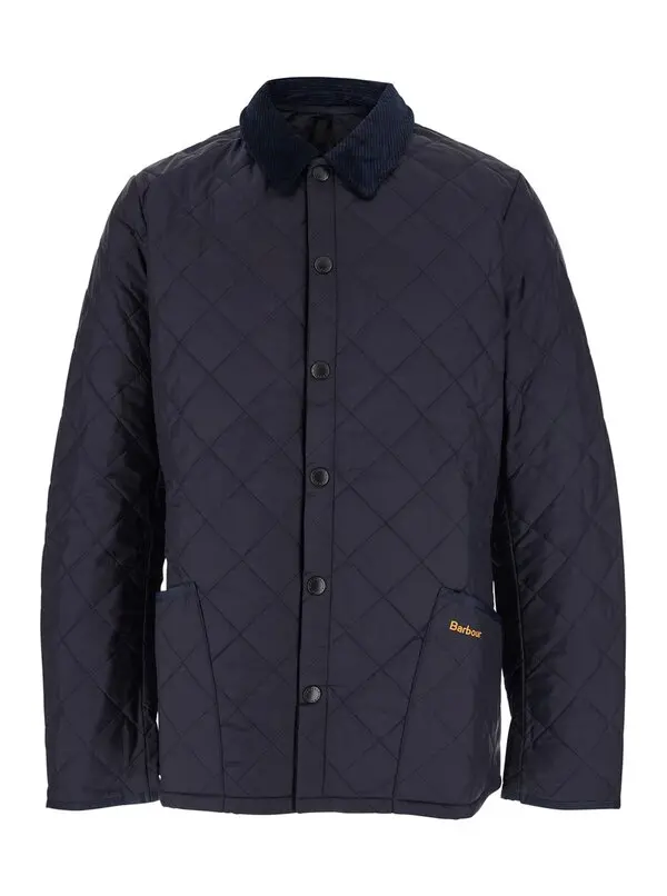 Barbour Heritage Liddesdale Tech Fabric Quilted Jacket With Ribbed Collar