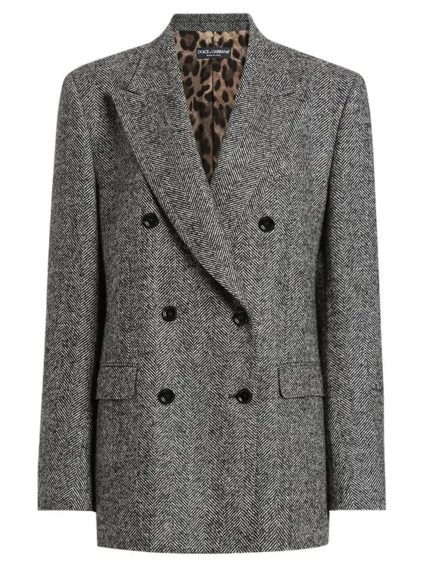 Dolce & Gabbana Double-breasted Chevron Jacket