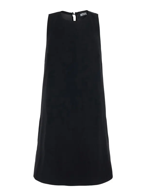ROTATE BY BIRGER CHRISTENSEN Tech Fabric A-line Mini Dress With Sleeveless Back Closure