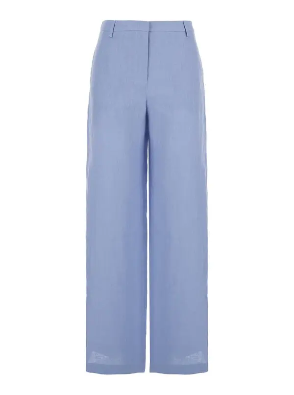 LEPLAIN Leinen Wide-leg Trousers With Relaxed Fit For