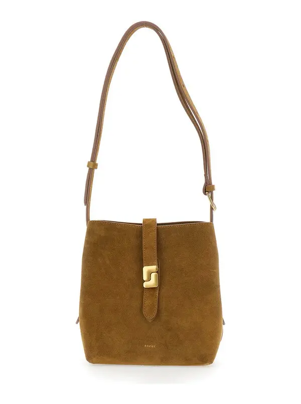 Soeur Bello Mini Leather Shoulder Handbag With Zip Closure