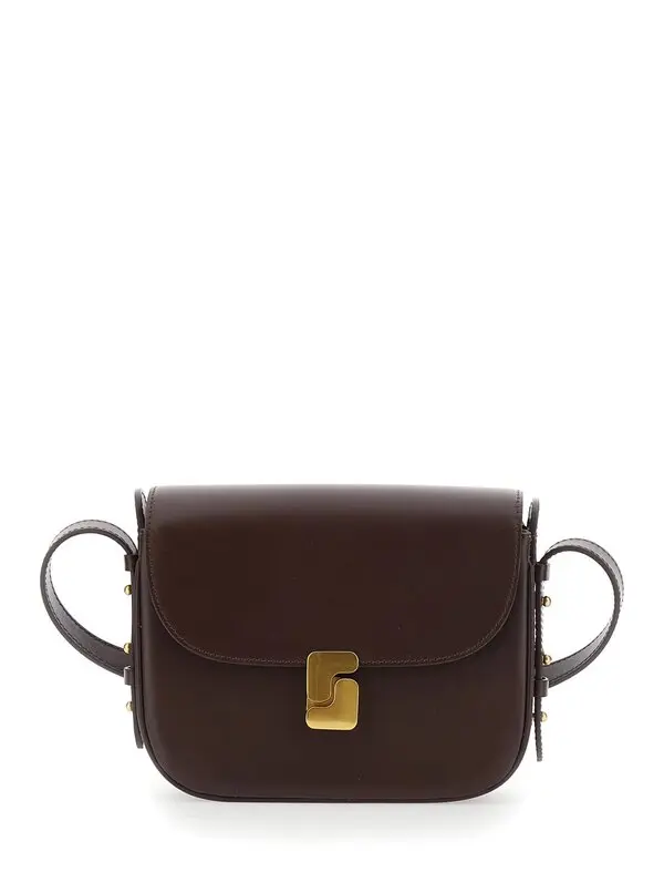 Soeur Bellissima Mini Leather Shoulder Bag With Zip Closure