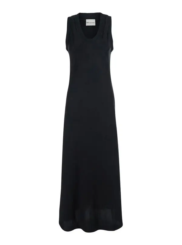 AMI Paris Ribbed Maxi Tank Dress