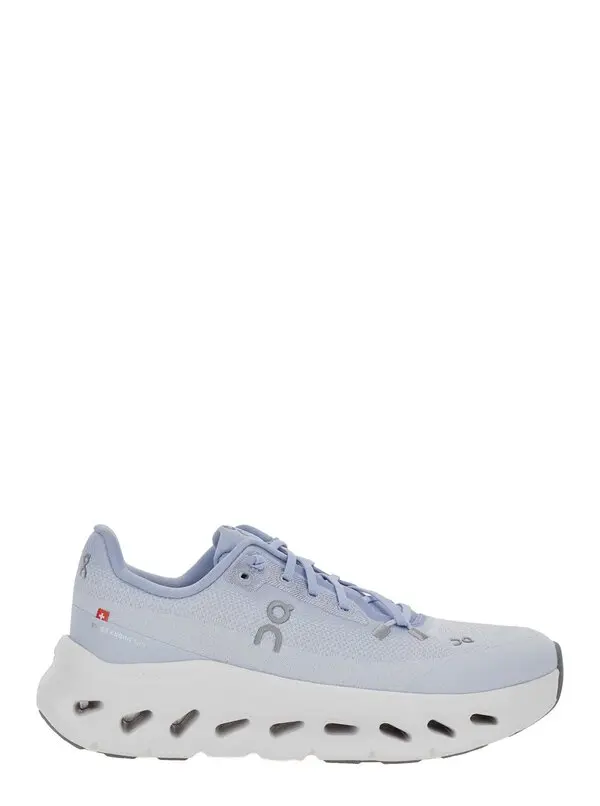 On Low Top Tech Fabric Sneaker With Logo Patch And Chunky Rubber Sole