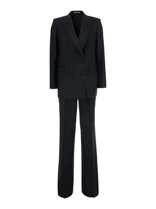 Tagliatore Double-breasted Suit With Peak Lapels And Tailored Trousers
