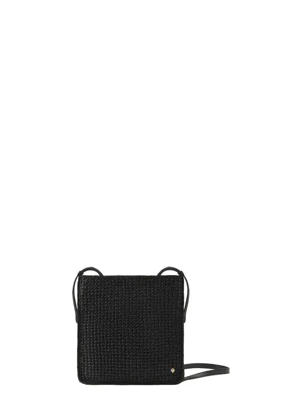 Helen Kaminski Raffia Crossbody Handbag - Grey
