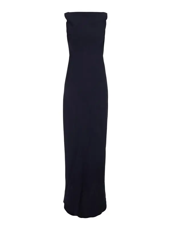 Antonelli Firenze Mara Off-shoulder Satin Long Dress - Blu