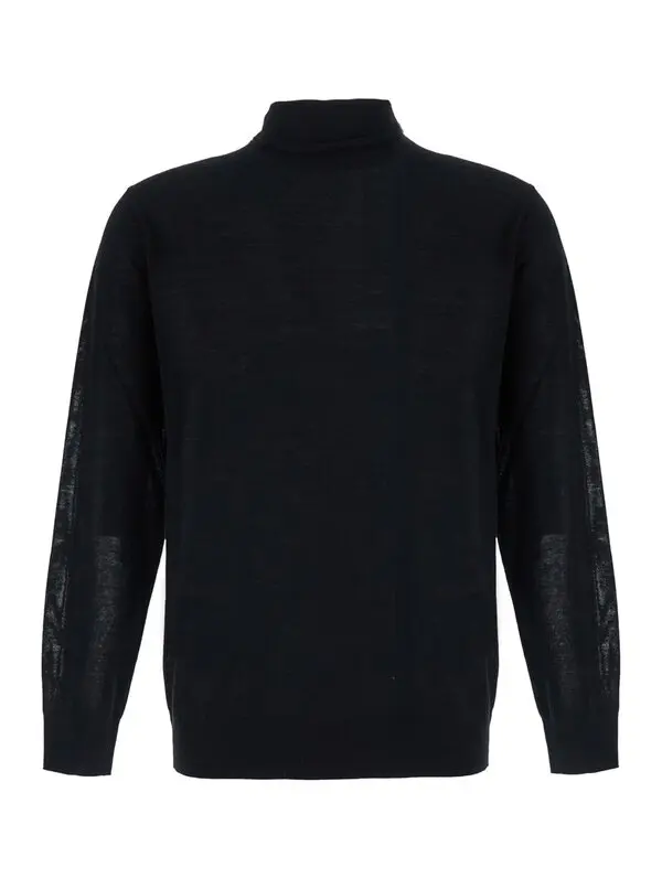 KANGRA Merino Extrafine Wool Turtleneck Sweater With Long Sleeves