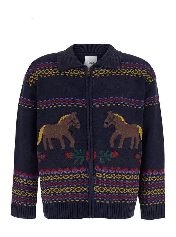 FOUND Isles Crew Neck Jersey Sweater