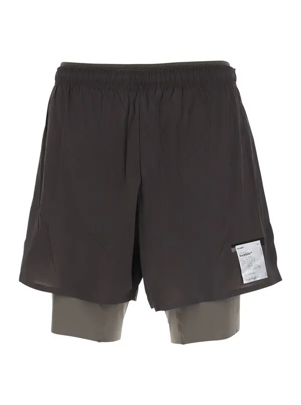 Satisfy Techsilk 8 Tech Fabric Shorts With Elastic Waistband And Side Pockets