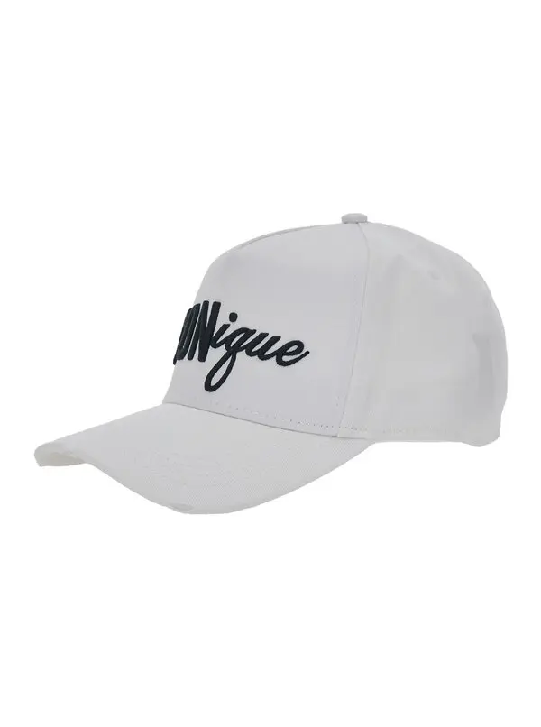 Dsquared2 Cotton Baseball Cap With Front Embroidery And Curved Brim