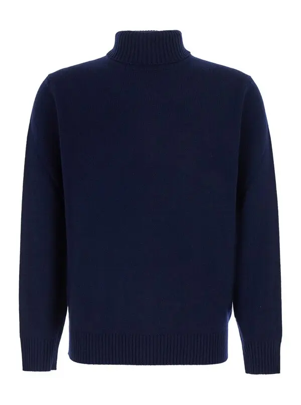 KANGRA Wool & Cashmere Turtleneck Sweater With Long Sleeves