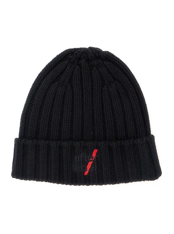 AFTER/LABEL Kiruna Cotton Wool Cashmere Hat For - Black
