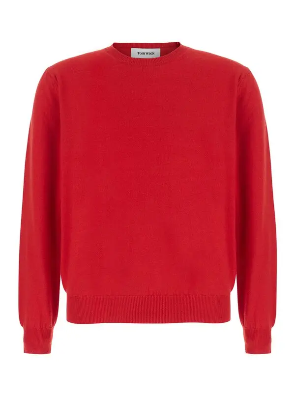 TONYWACK Wool And Cashmere Crew-neck Knit Sweater With Round Neck And Long Sleeves