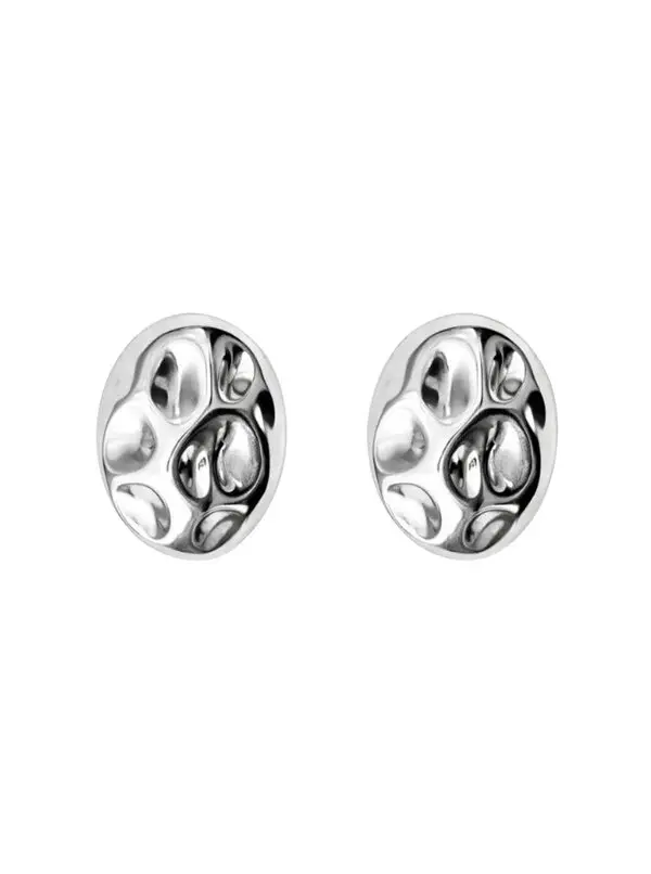 Federica Tosi Oval Back-closure Earrings In Metal