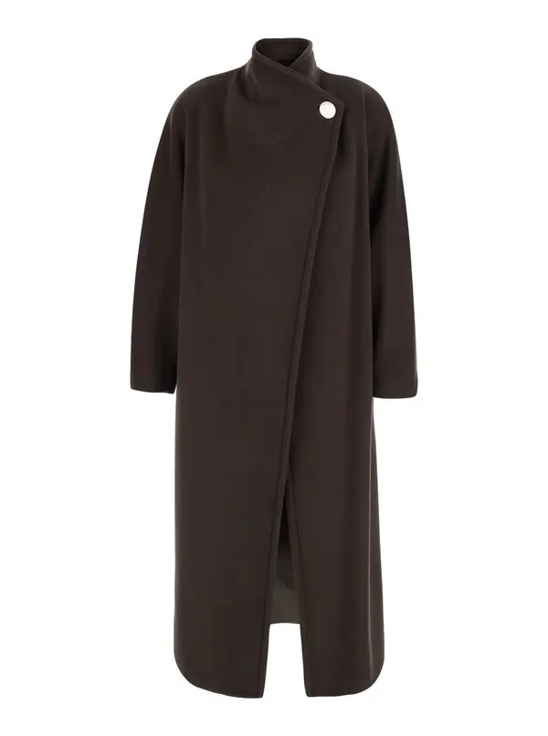 RAME Tech Fabric Shirt-collar Blazer Jacket With Long Sleeves And Button Front