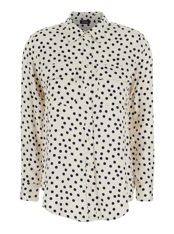 LEPLAIN Polka Dot Pocket Shirt For