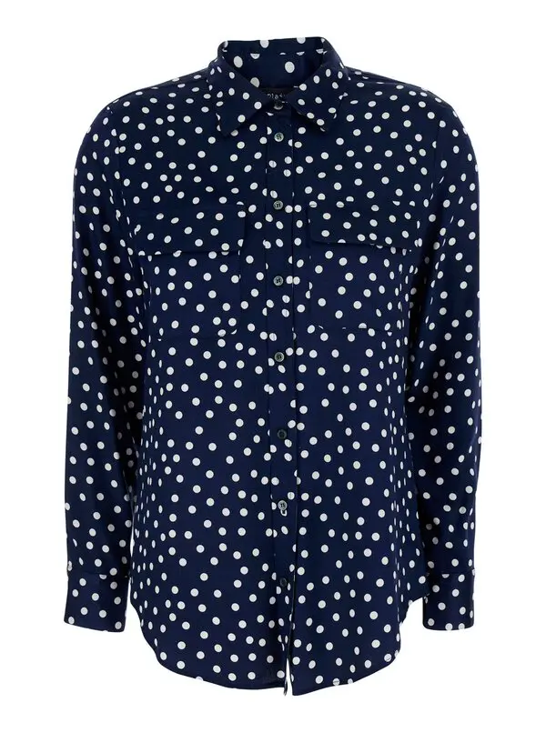 LEPLAIN Polka Dot Pocket Shirt