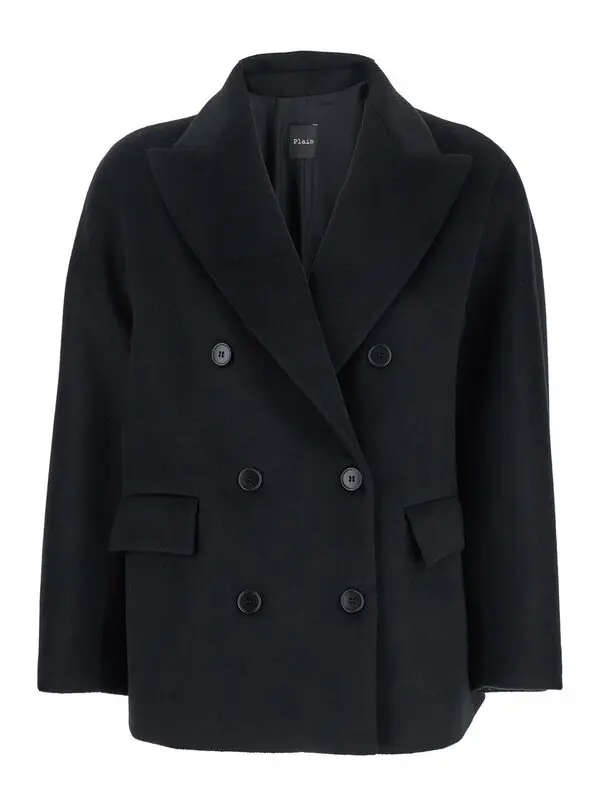 LEPLAIN Double-breasted Wool Jacket With Peak Revers