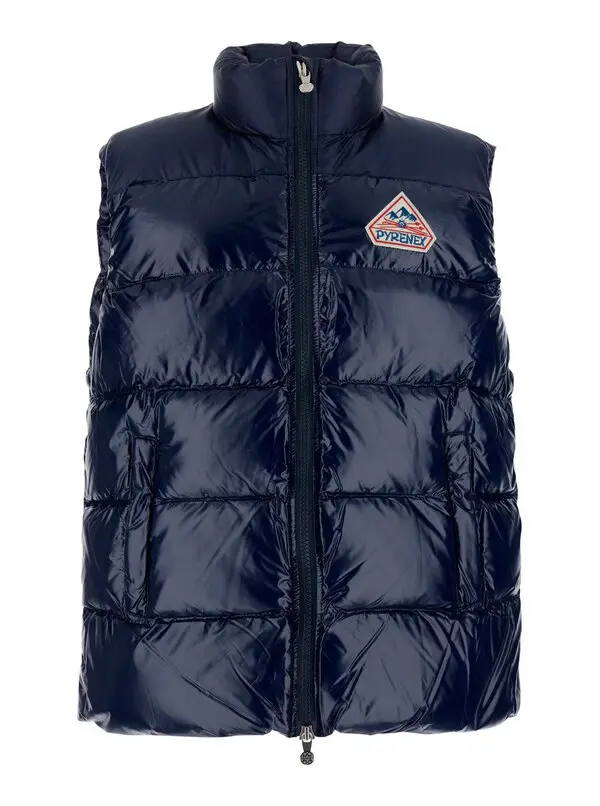 Pyrenex Sleeveless Quilted Down Jacket With High Neck And Logo Patch