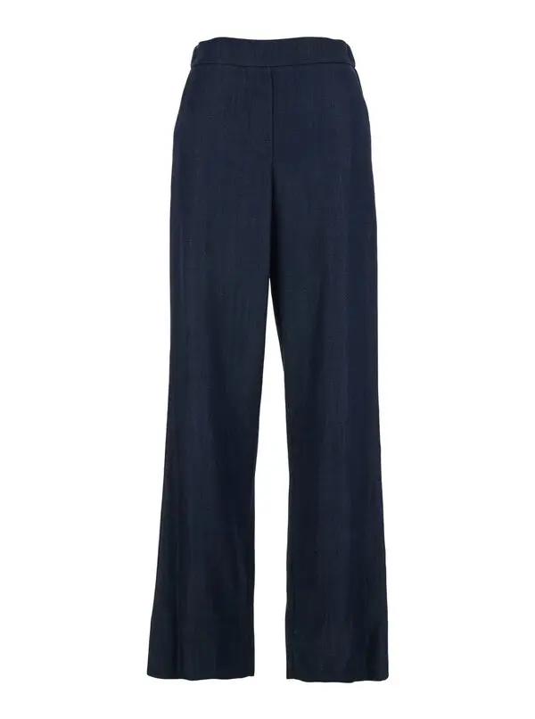 LEPLAIN Tech Fabric Tencel Trousers With Semi-elasticated Waist