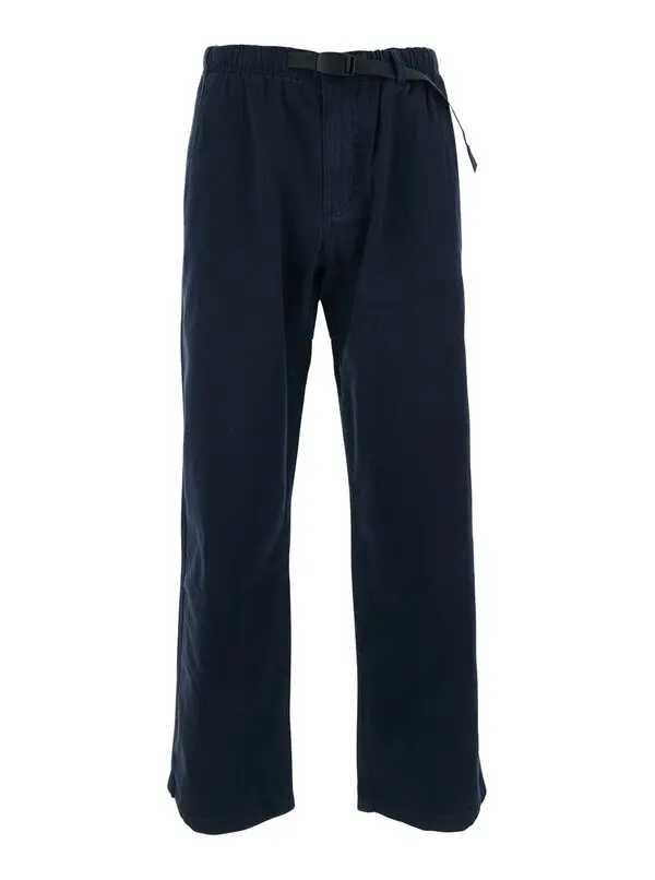 Gramicci Cotton Pants With Elasticated Waist, Belt Loops & Logo Detail