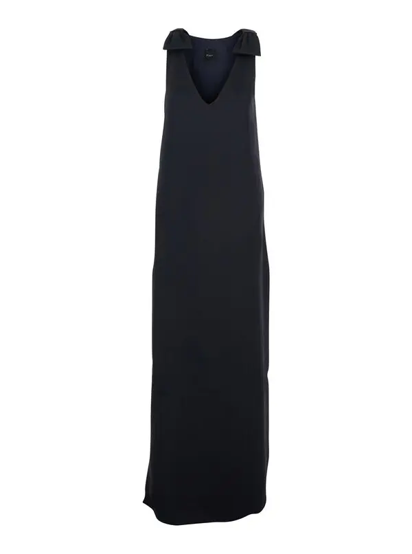 LEPLAIN Long V-neck Sleeveless Dress With Side Slits