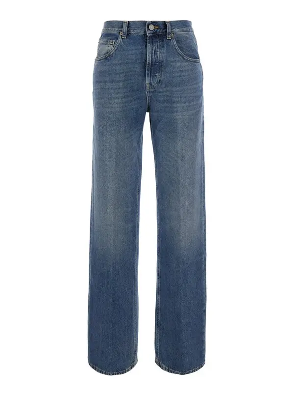GRIFONI Regular-waist Cotton Jeans