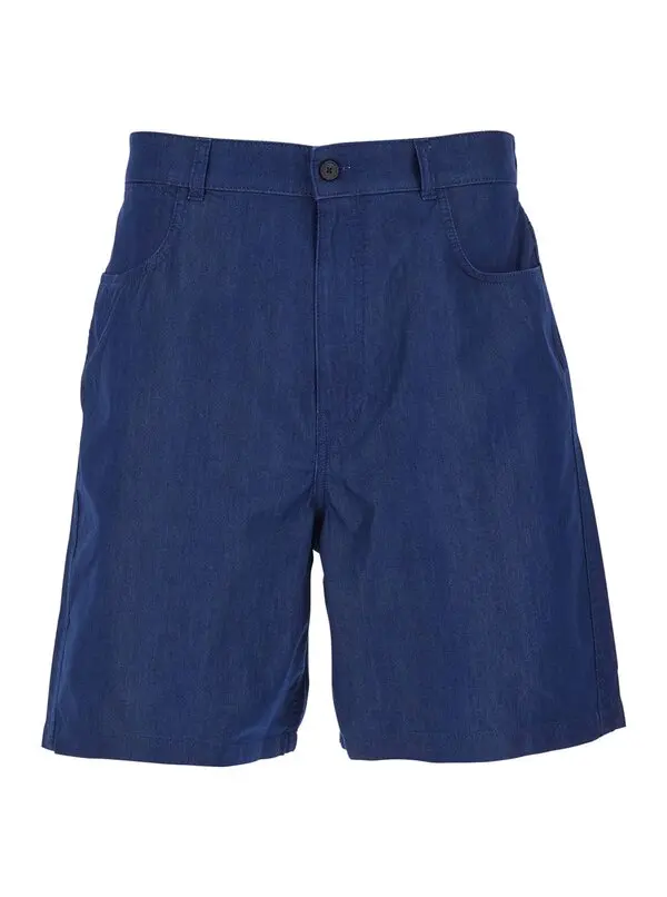 Givenchy Logo Print Bermuda Shorts In Cotton-blend