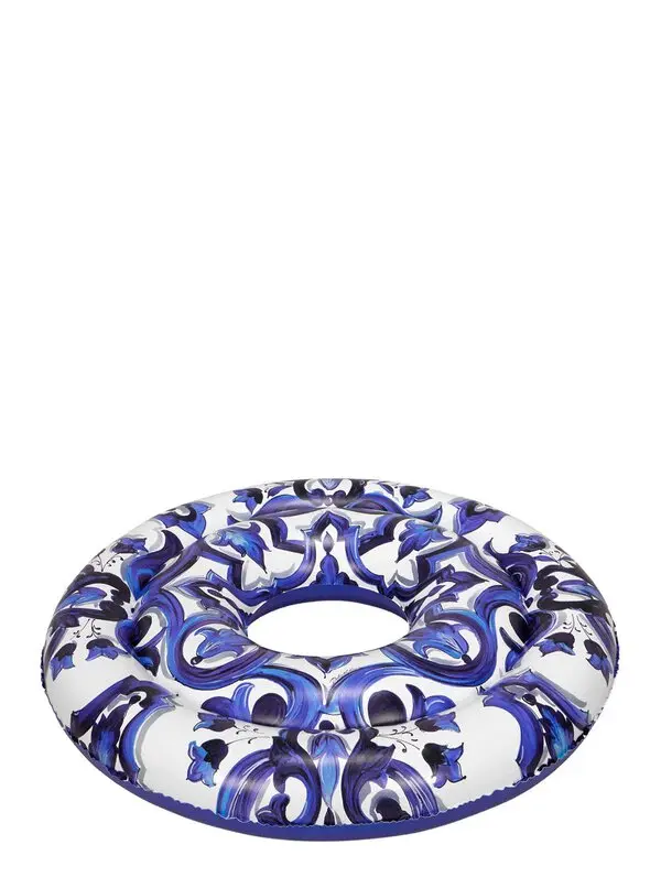 DOLCE & GABBANA CASA Majolica Print Inflatable Home Accessory - Blu