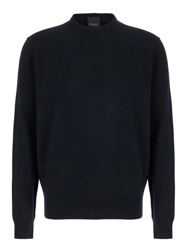 LEPLAIN Merino Wool, Silk & Cashmere Crew Neck Sweater