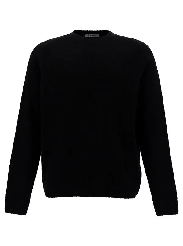 GAUDENZI Alpaca & Wool Crewneck Sweater With Ribbed Finishes