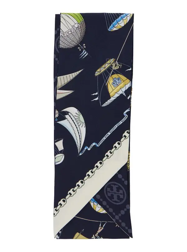 Tory Burch Tory-style Hot Air Balloon Print Scarf, 70 X 200 Cm