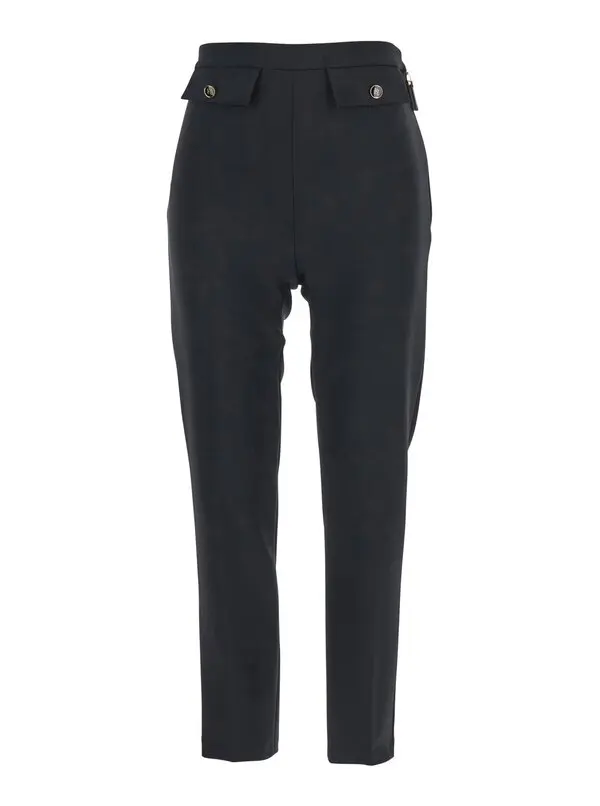 Elisabetta Franchi Regular-fit Trousers With Flap Pockets And Side Zip