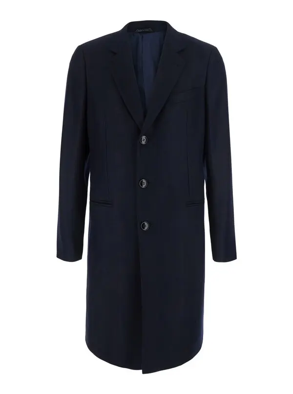 Giorgio Armani S Wool Cashmere Single-breasted Notched-lapel Jacket With Chevron Motif