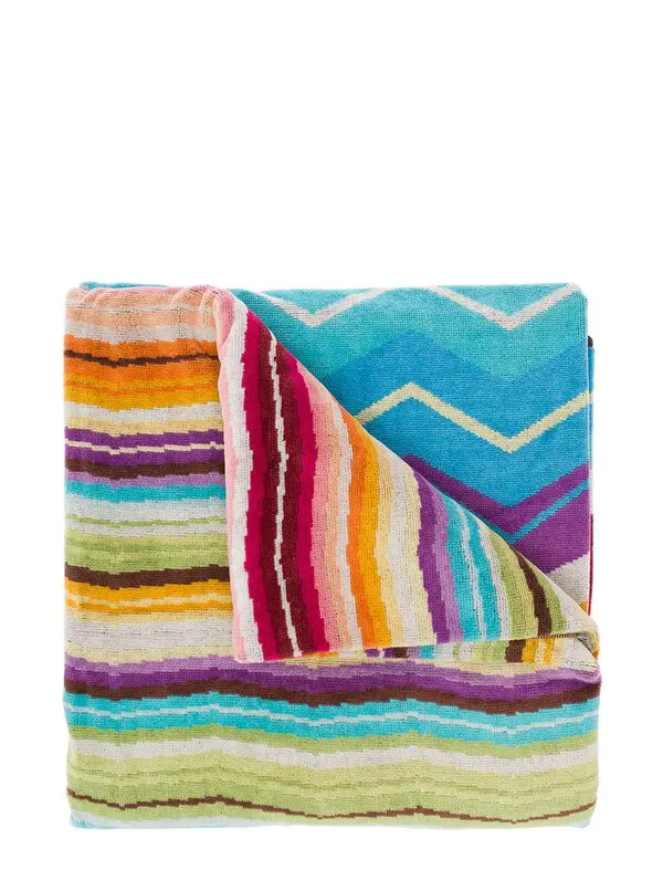 Missoni Hugo Striped Cotton Beach Towel 100x180 Cm