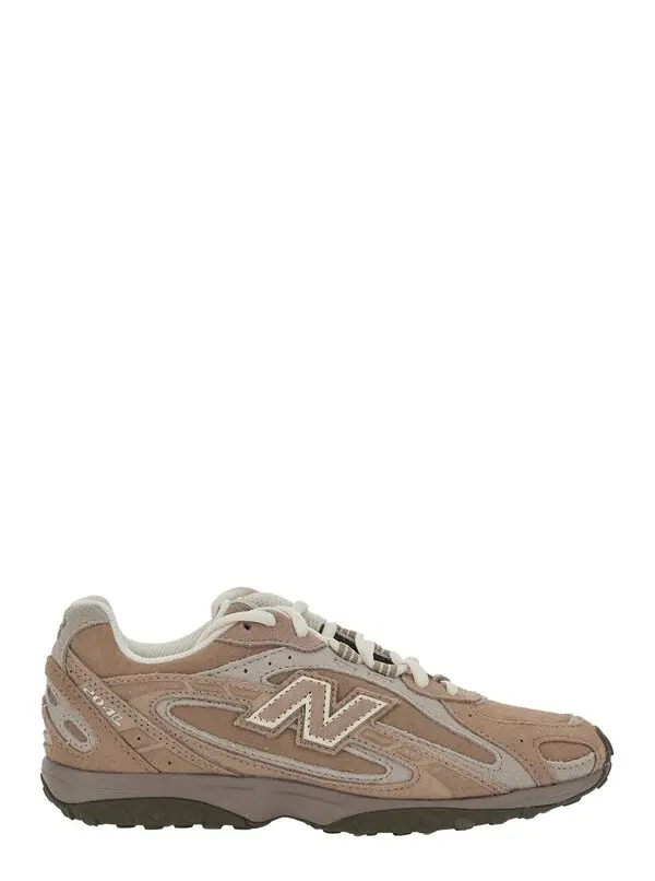 NEW BALANCE U204 Low Top Sneaker With Logo Patch On The Side, Leather And Fabric