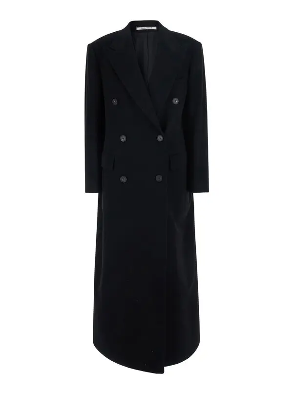 Tagliatore Classic Collar Tech Fabric Jacket With Button Front