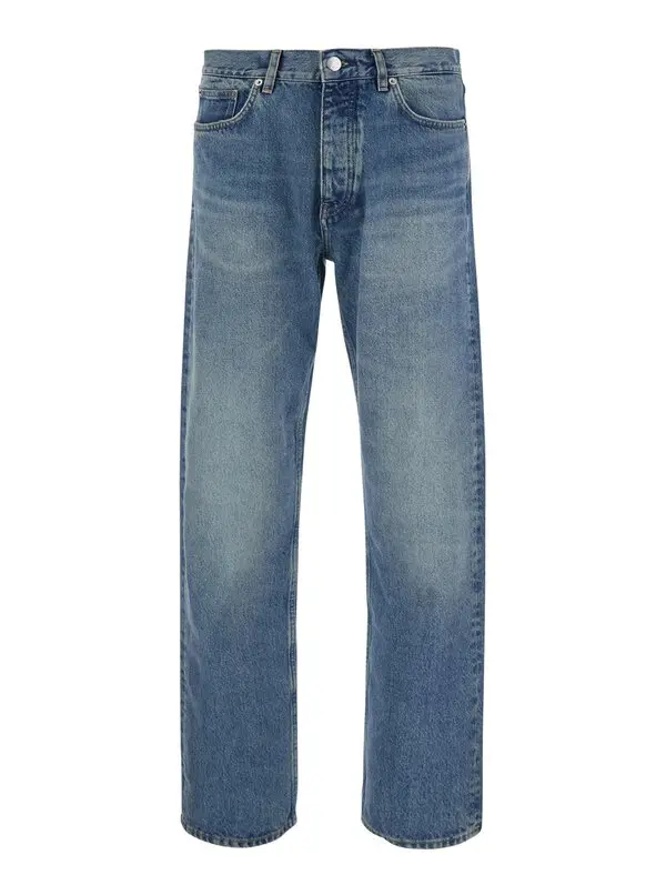 SUNFLOWER Cotton Regular-fit Five-pocket Jeans With Back Logo Patch