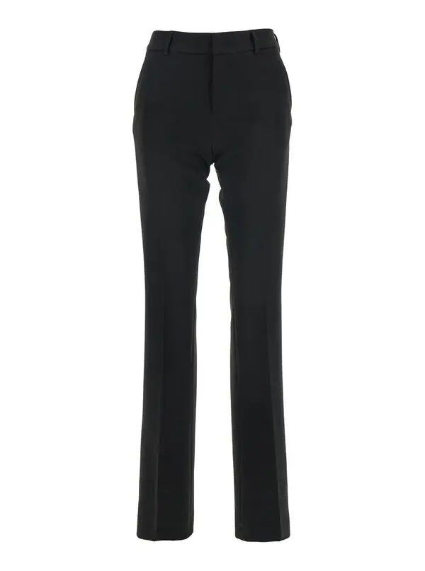 PT TORINO High-waisted Straight-leg Pants With Welt Pockets