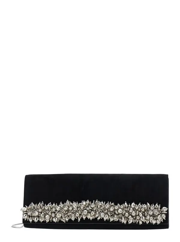 Simkhai River Clutch Handbag With Zip Closure And Leather Handle, 30 X 20 X 10 Cm