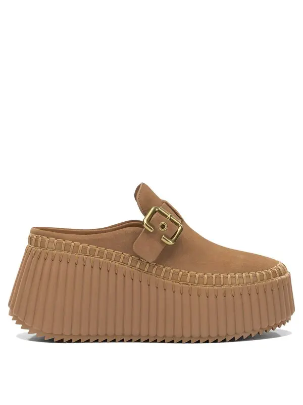 Chloé Mini Platform Sabot Sandals