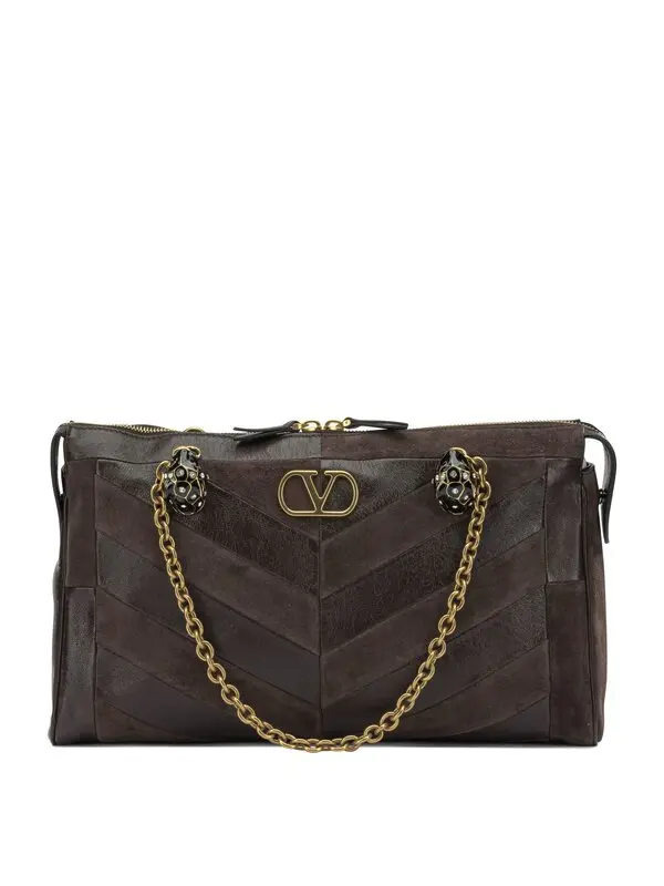 Valentino Garavani Panthea Medium Patchwork Shoulder Bag