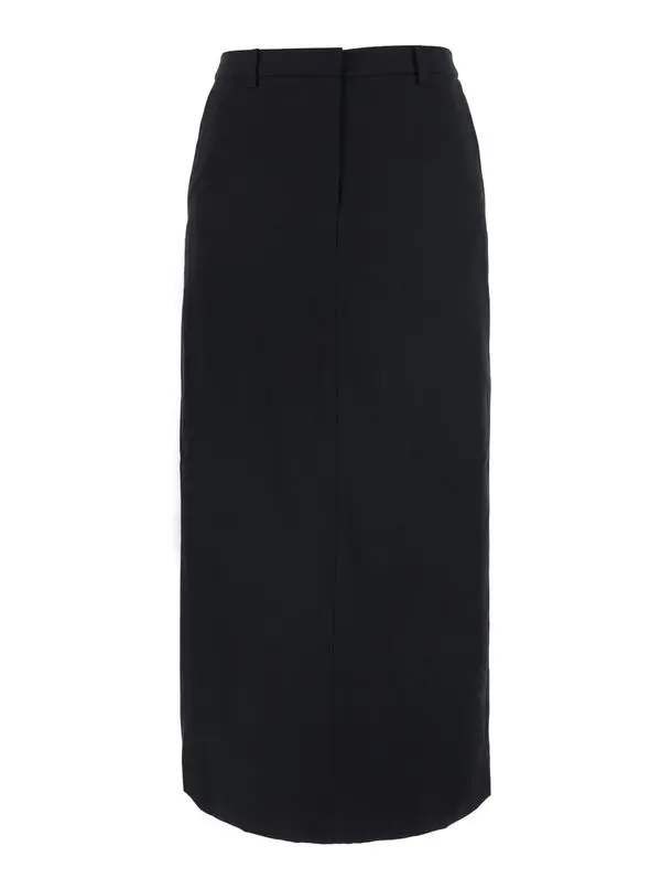 DUNST H-line Long Straight Hem Skirt With Side Closure