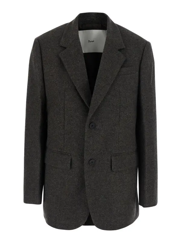 DUNST Classic 2-button Wool-cashmere Blazer For